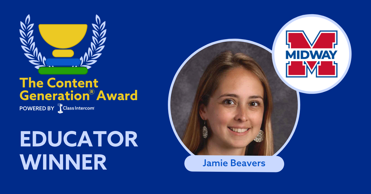 2022 Content Generation Award Educator Winner – Jamie Beavers | Class ...