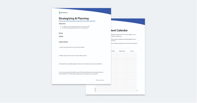 Strategizing & Planning Worksheet | Class Intercom
